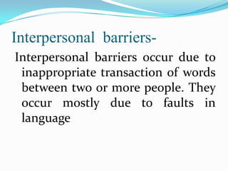 Barriers in communication | PPTX | Web Conferencing | Computer Software ...
