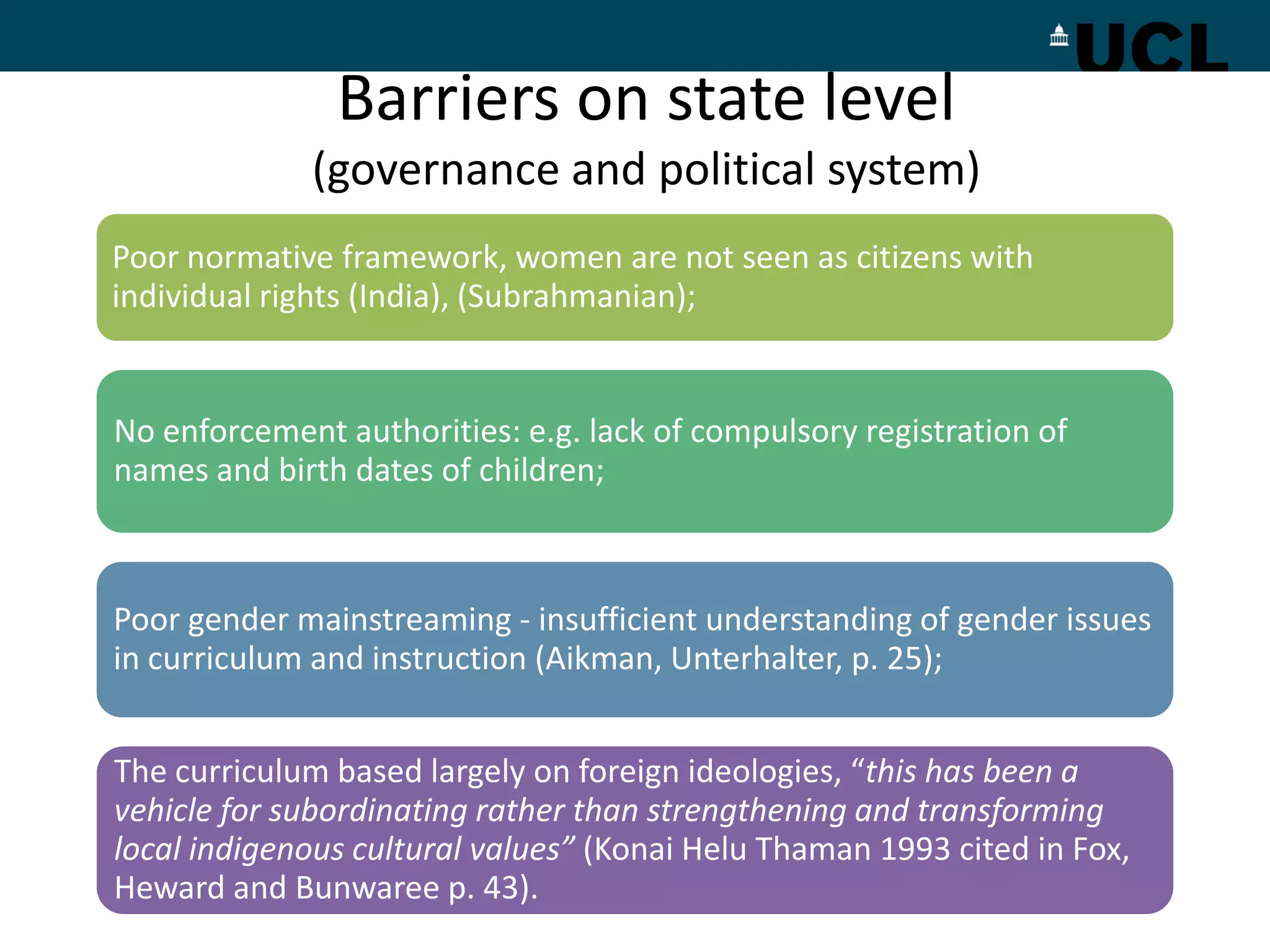 Barriers in access to education | PDF