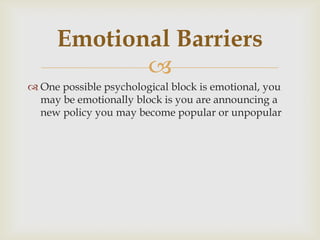 Barriers in effective communication. | PPTX