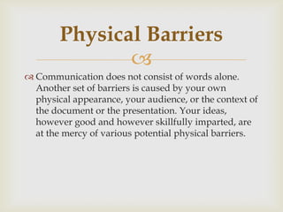 Barriers in effective communication. | PPTX