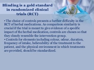 BARRIERS IN HERBAL DRUGS CLINICAL TRIAL | PPTX