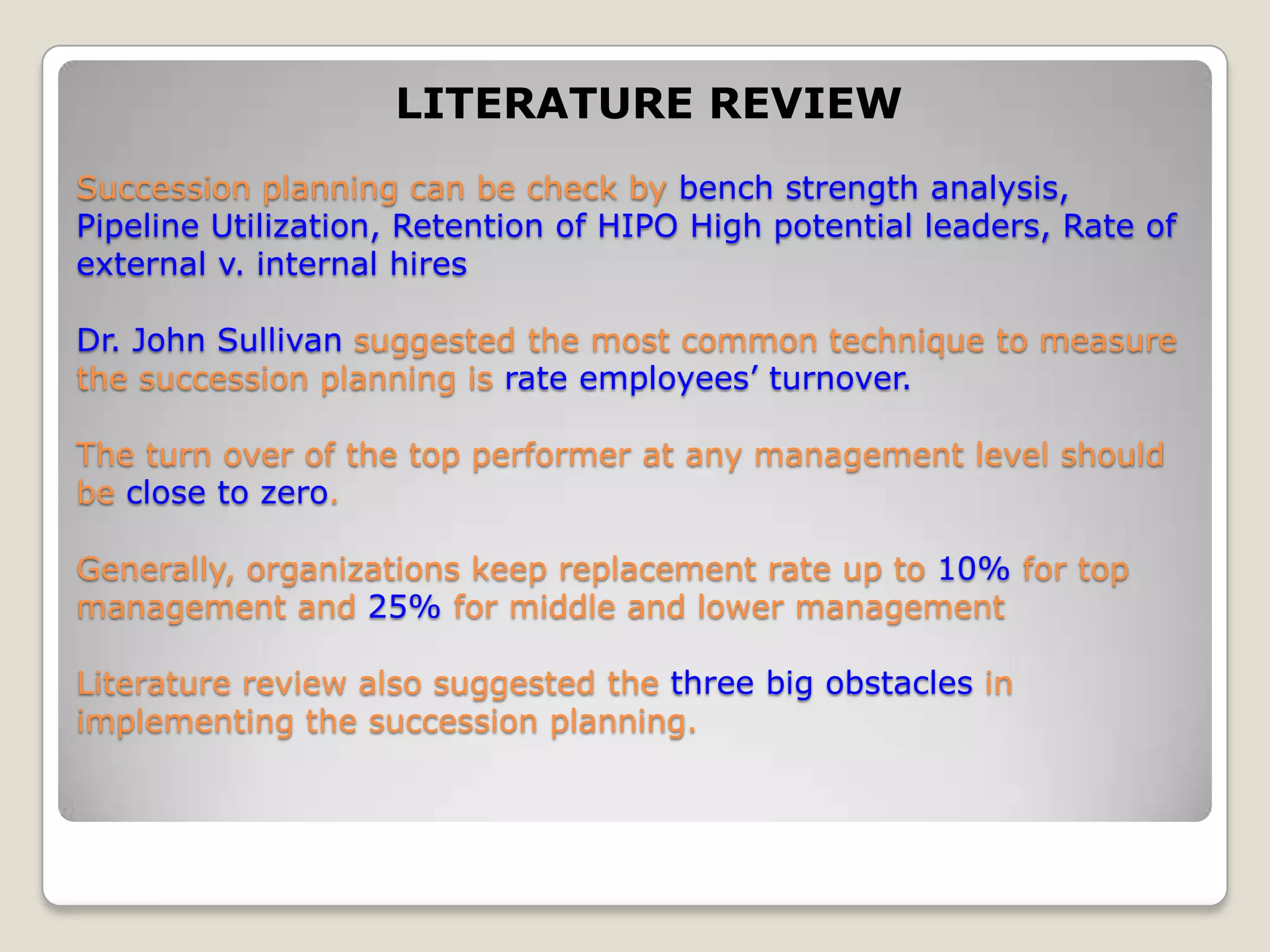 Barriers in implementing succession planning at mcb bank | PPTX