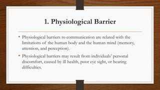 Barriers in the communication process with possible solutions | PPTX