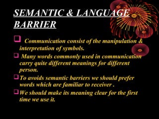 Barriers of communication | PPT