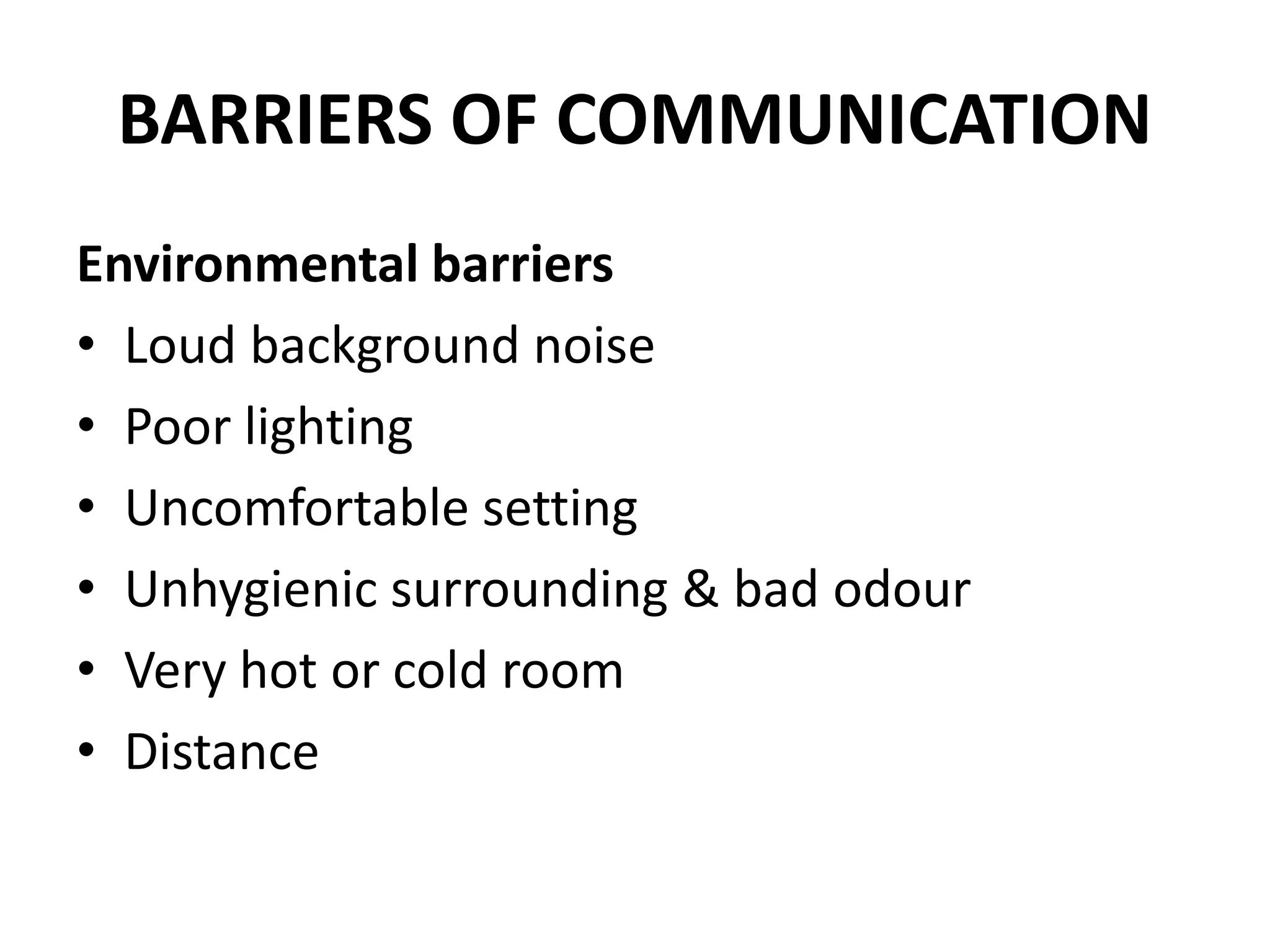 Barriers of Communication | PPTX