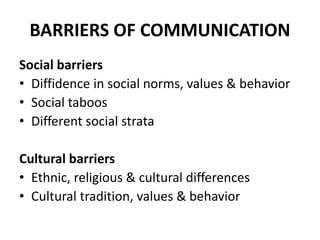 Barriers of Communication | PPTX