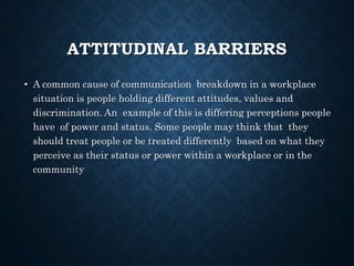 Barriers of communication | PPTX
