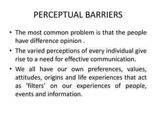 Barriers of communication | PPT