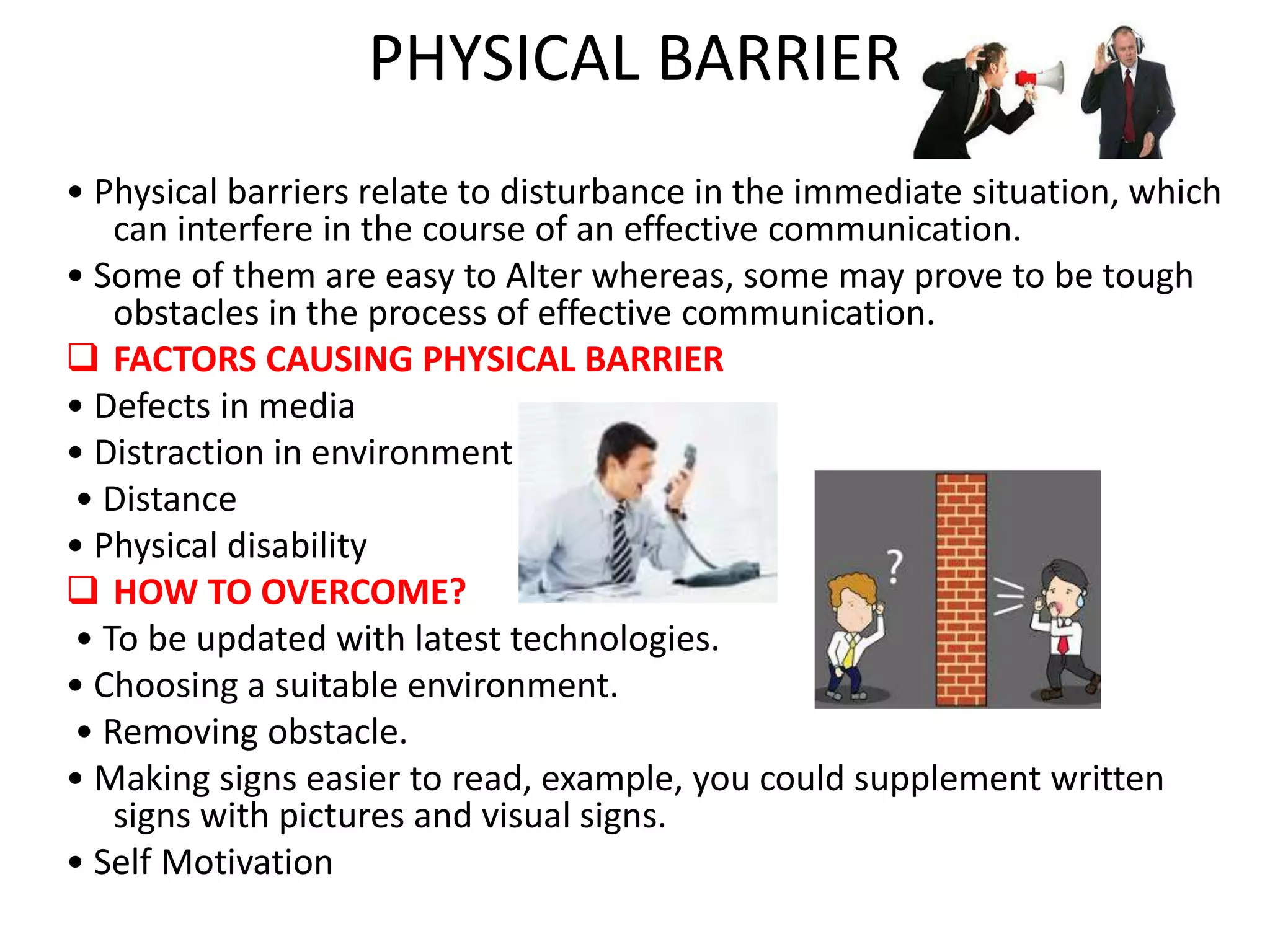 Barriers of communication; B.Pharmacy 1 semester | PPTX