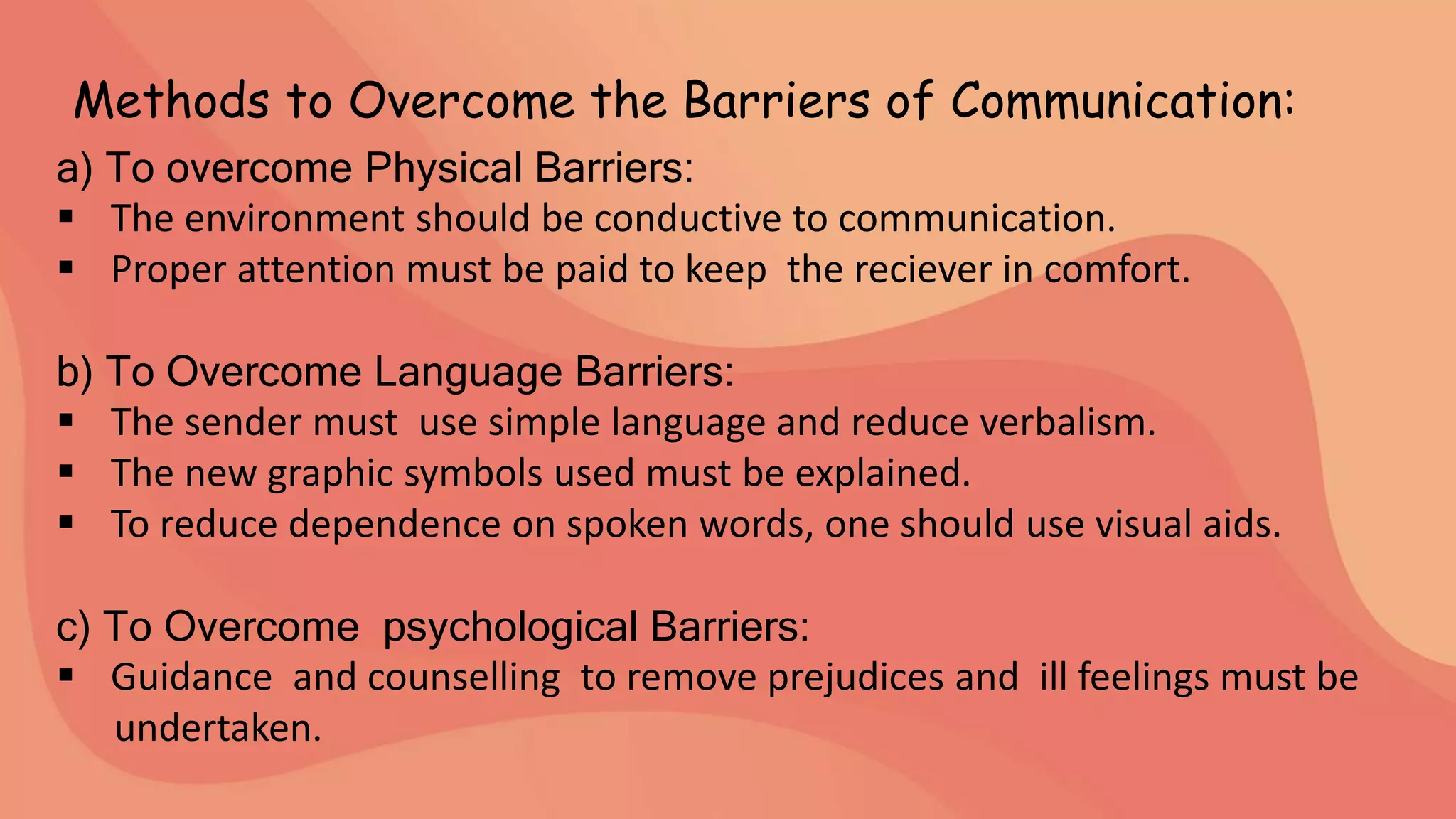 Barriers of communication | PPTX