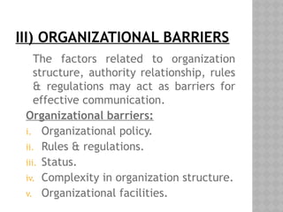Barriers of Communication Class XII.pptx | Business | Business and Finance