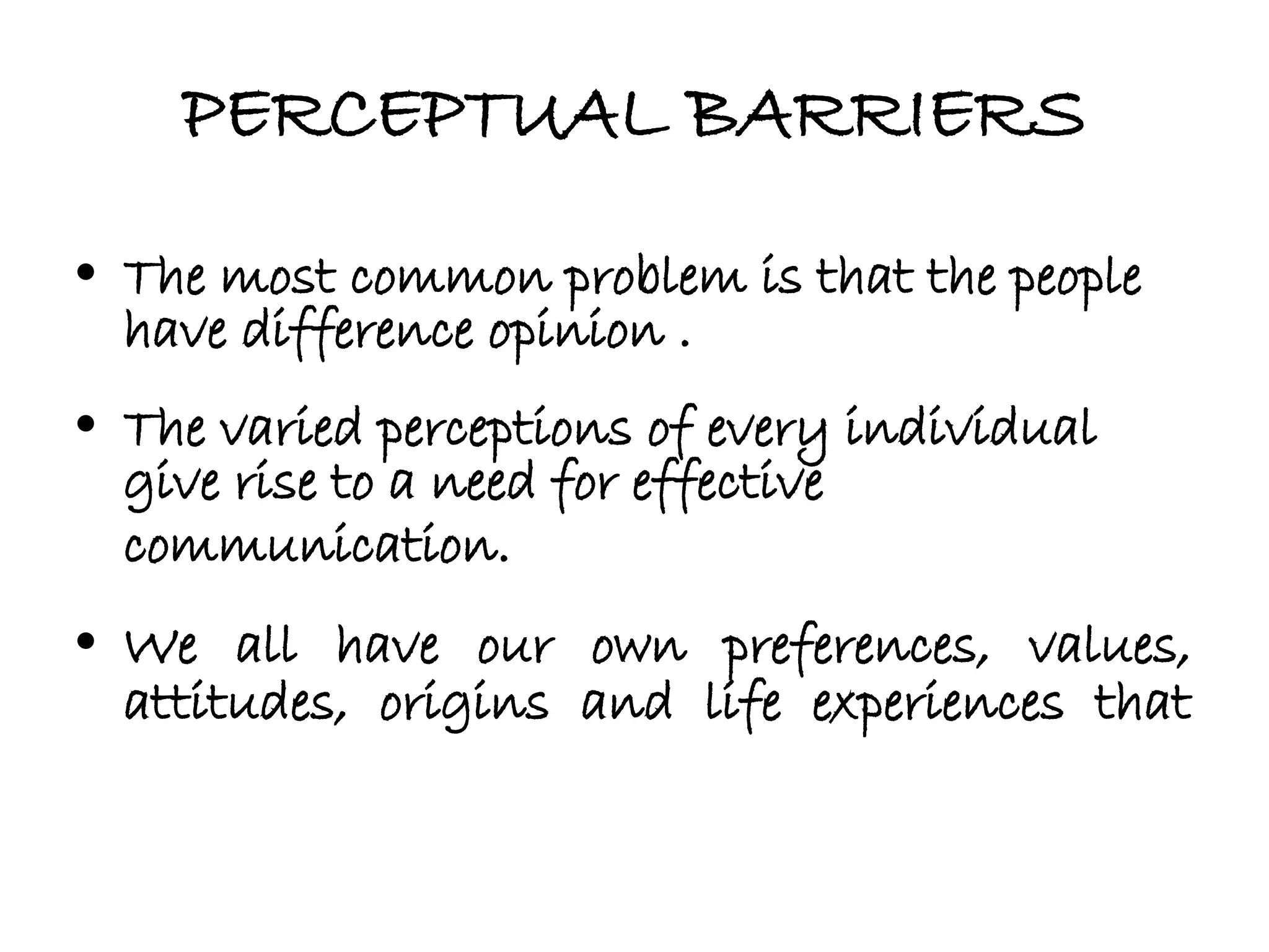 barriers of communication IN FUNDAMENTAL OF NURSING | DOC