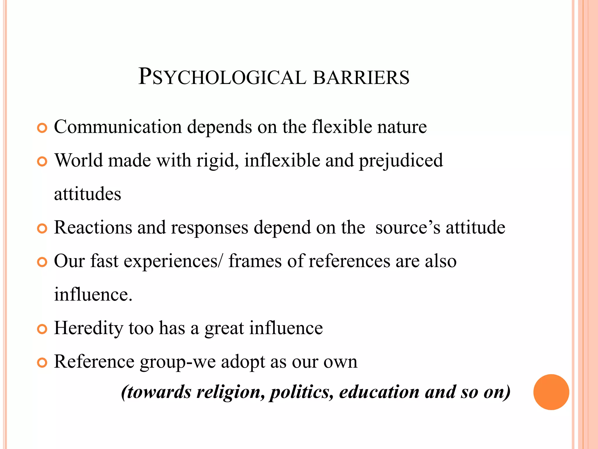 Barriers of communication ppt | PPTX