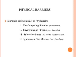 Barriers of communication ppt | PPTX