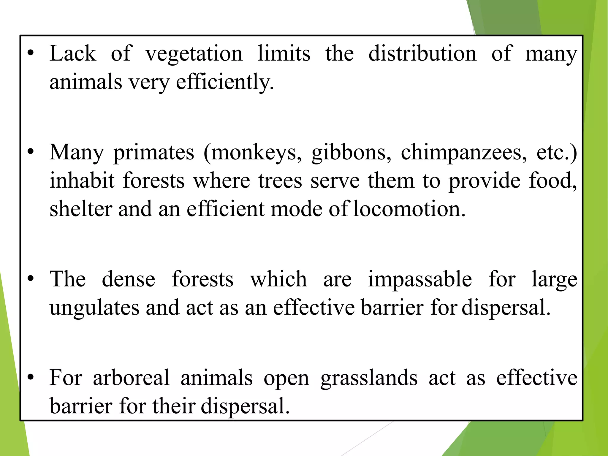 Barriers of dispersal | PPTX