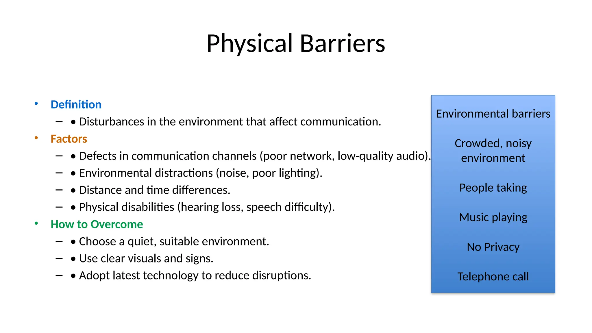 Barriers of Communication by Prerna Tyagi | PPTX