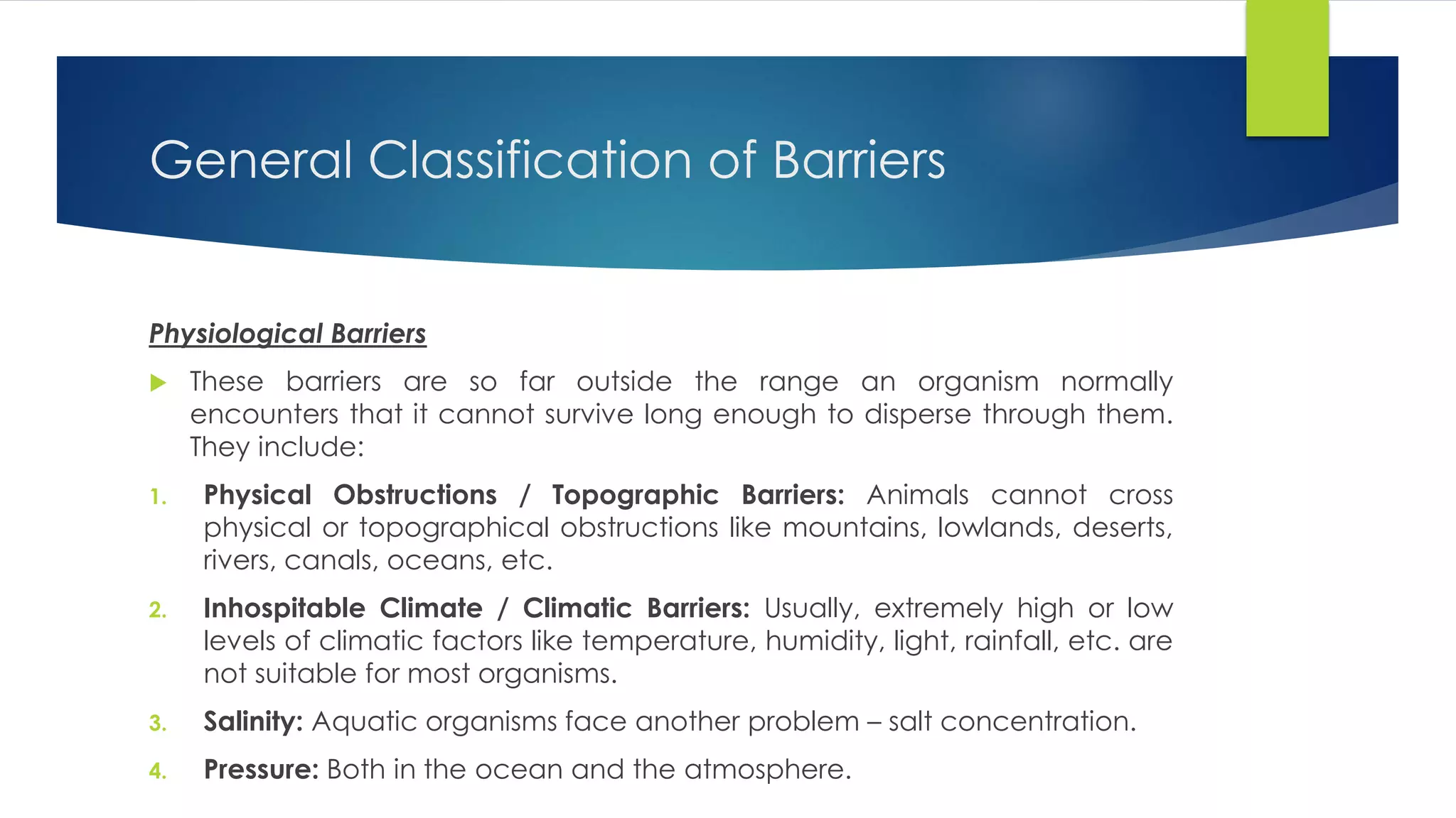 Barriers to Animal Dispersal | PDF