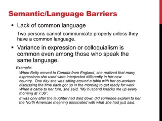 Barriers to comm | PPTX