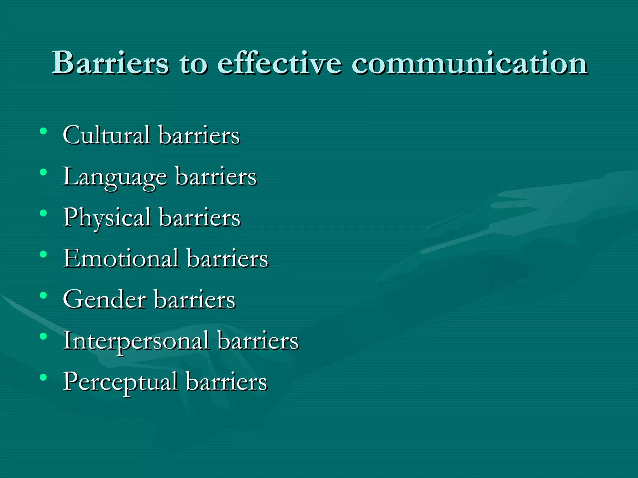 Barriers To Communication | PPT
