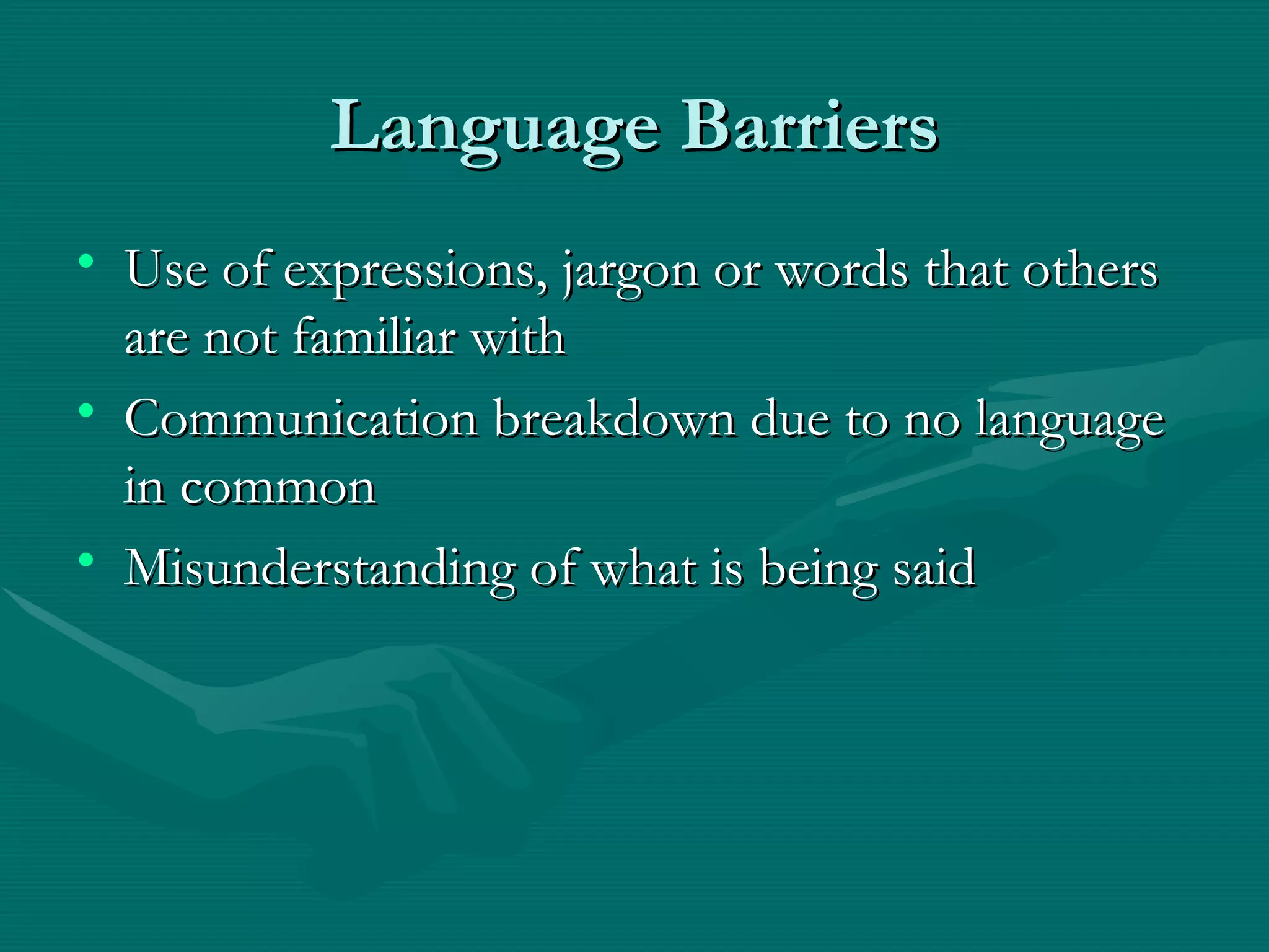 Barriers To Communication | PPT