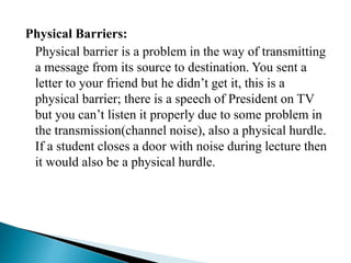 Barriers to communication | PPTX