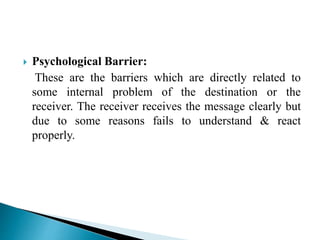 Psychological Barriers To Communication