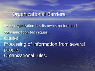 Barriers to communication | PPT