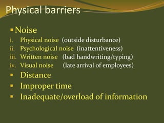 Barriers to communication | PPTX