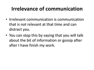 Barriers to communication | PPTX