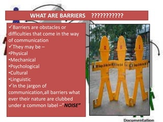 Barriers to communication | PPTX