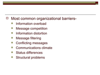 GET TO KNOW ABOUT BARRIERS TO EFFECTIVE COMMUNICATION | PPT
