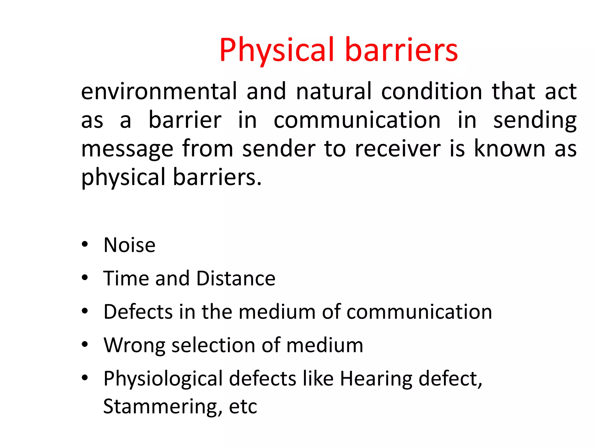Barriers to communication | PPTX
