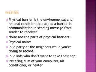 Barriers To Communication | PPTX