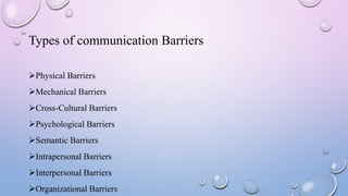 Barriers to communication | PPTX