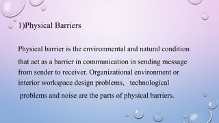 Barriers to communication | PPTX