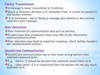 Barriers to communication | PPTX