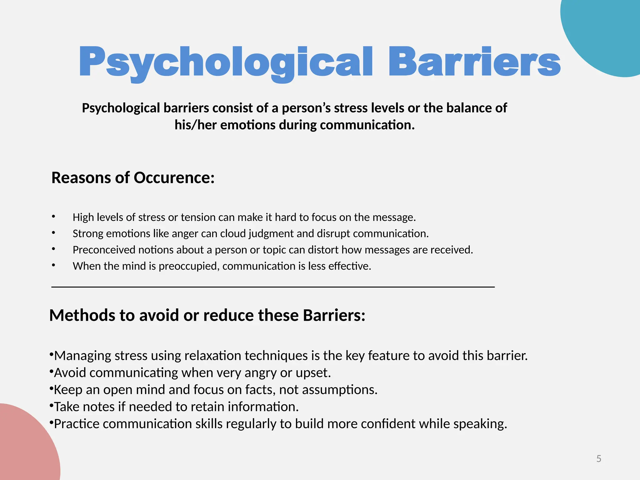 BarriersToCommunication types of Communication | PPTX