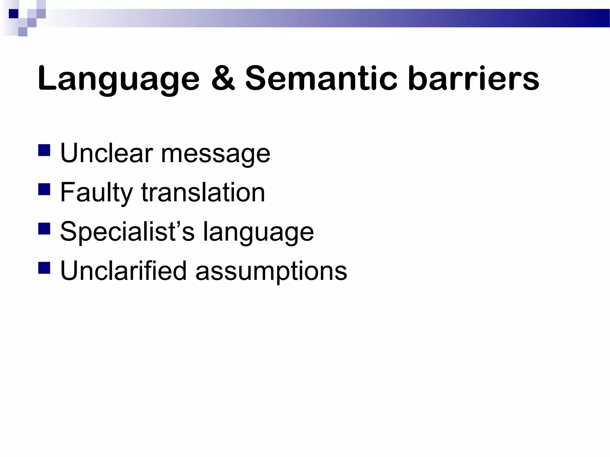 Barriers to communication copy | PPT