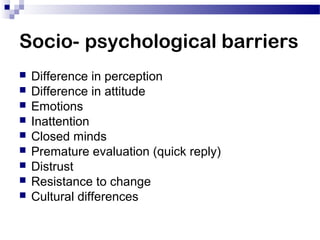 Barriers to communication copy | PPT