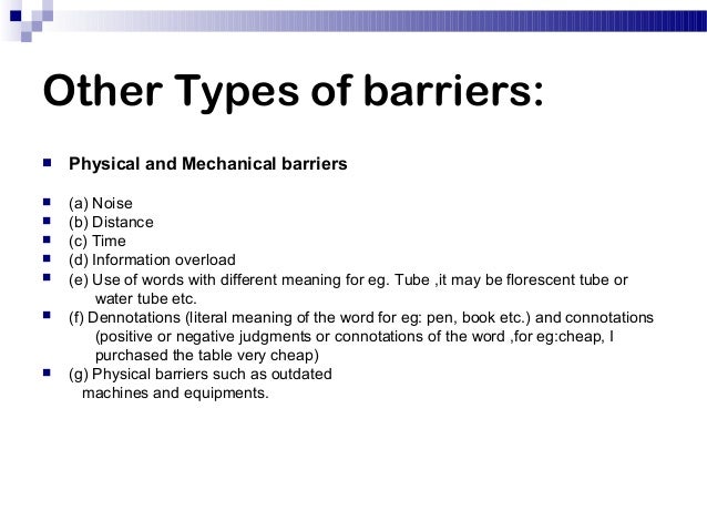 Barriers to communication copy