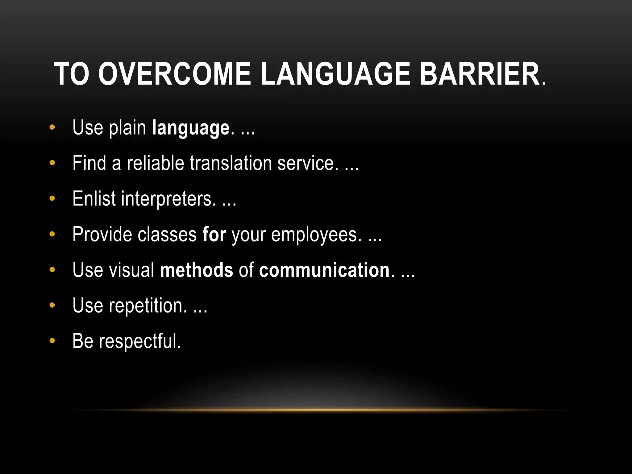 Barriers in communication | PPTX