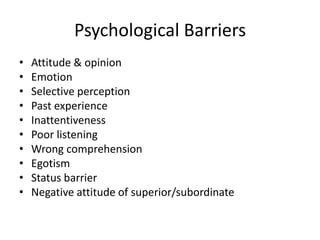 Barriers to communication part 2 | PPTX
