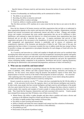 Barriers to creativity | PDF