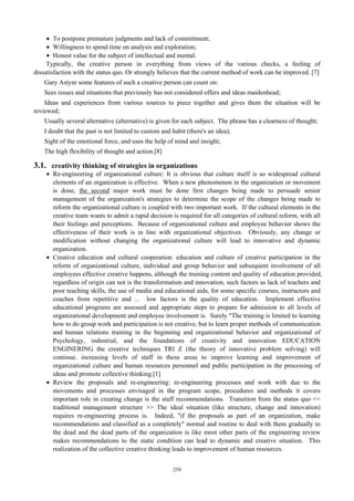 Barriers to creativity | PDF