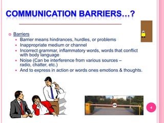 Barriers to effective communication | PPTX