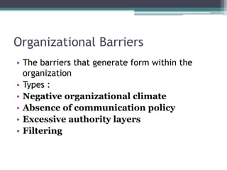 Barriers to effective communication | PPTX
