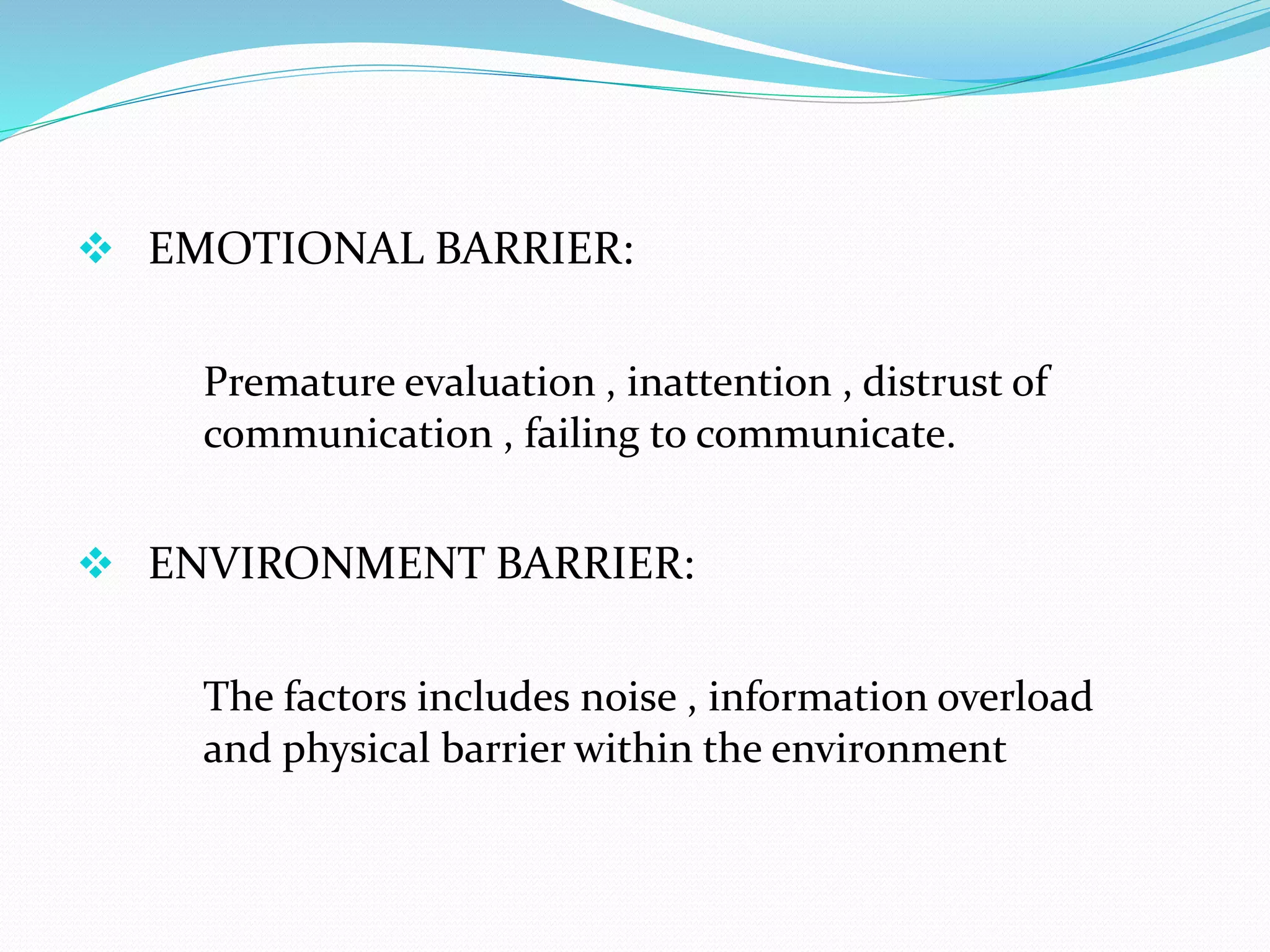 Barriers to effective communication | PPTX