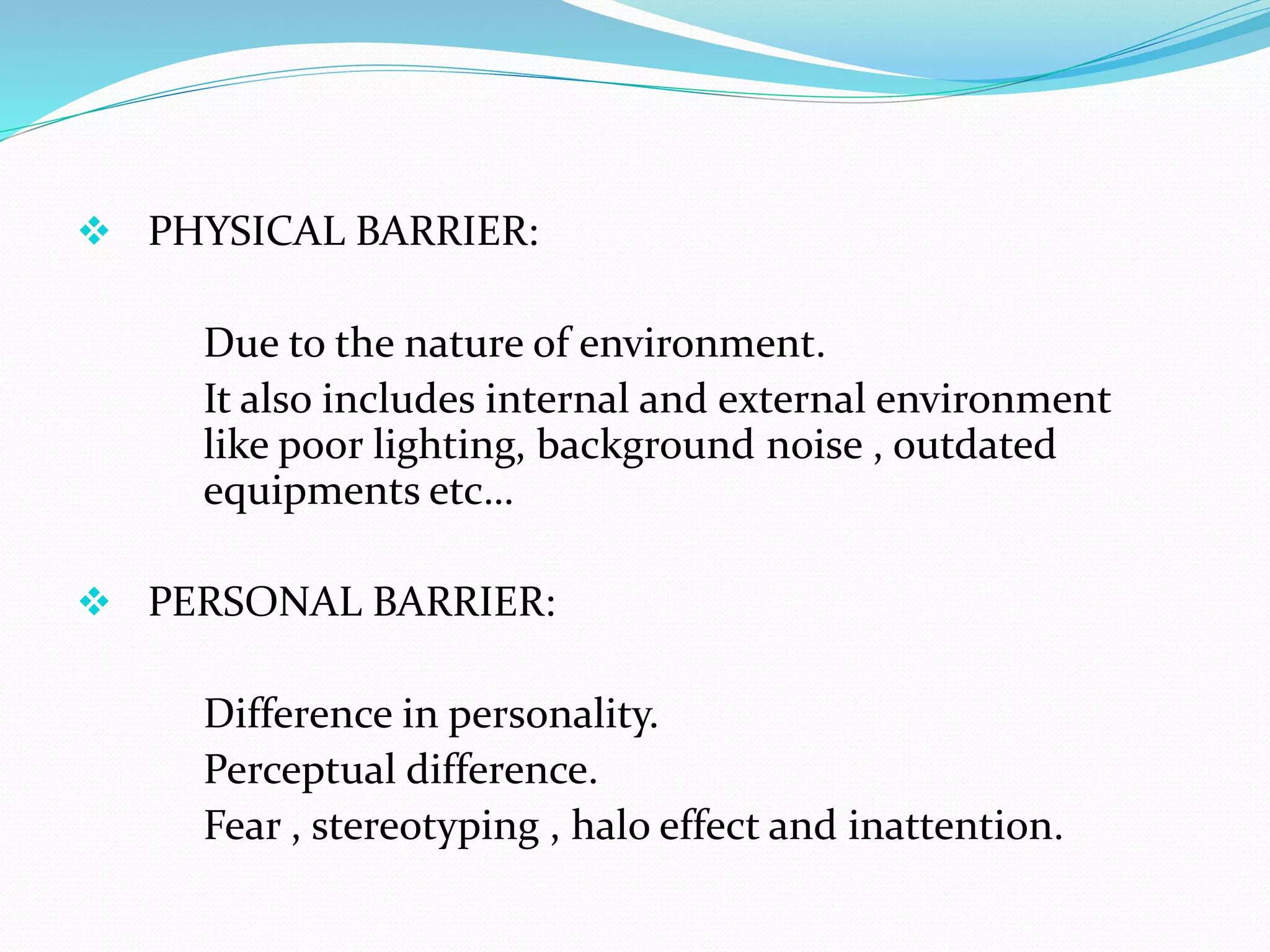 Barriers to effective communication | PPTX