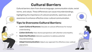BARRIERS TO EFFECTIVE COMMUNICATION AND HOW TO OVERCOME IT BY RIZWAN ...