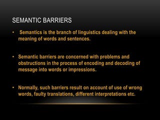 Barriers to effective communication and ways to overcome them | PPTX